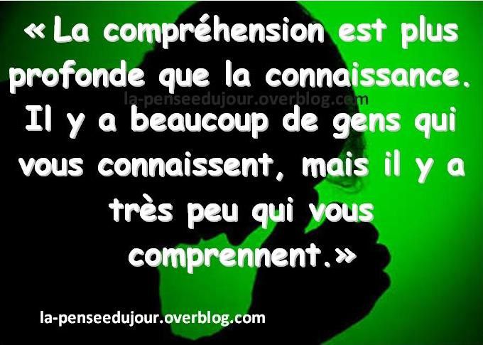 DIFFERENCE ENTRE COMPREHENSION ET CONNAISSANCE - La Pensée Du Jour DIFFERENCE ENTRE COMPREHENSION ET CONNAISSANCE - La Pensée Du Jour
