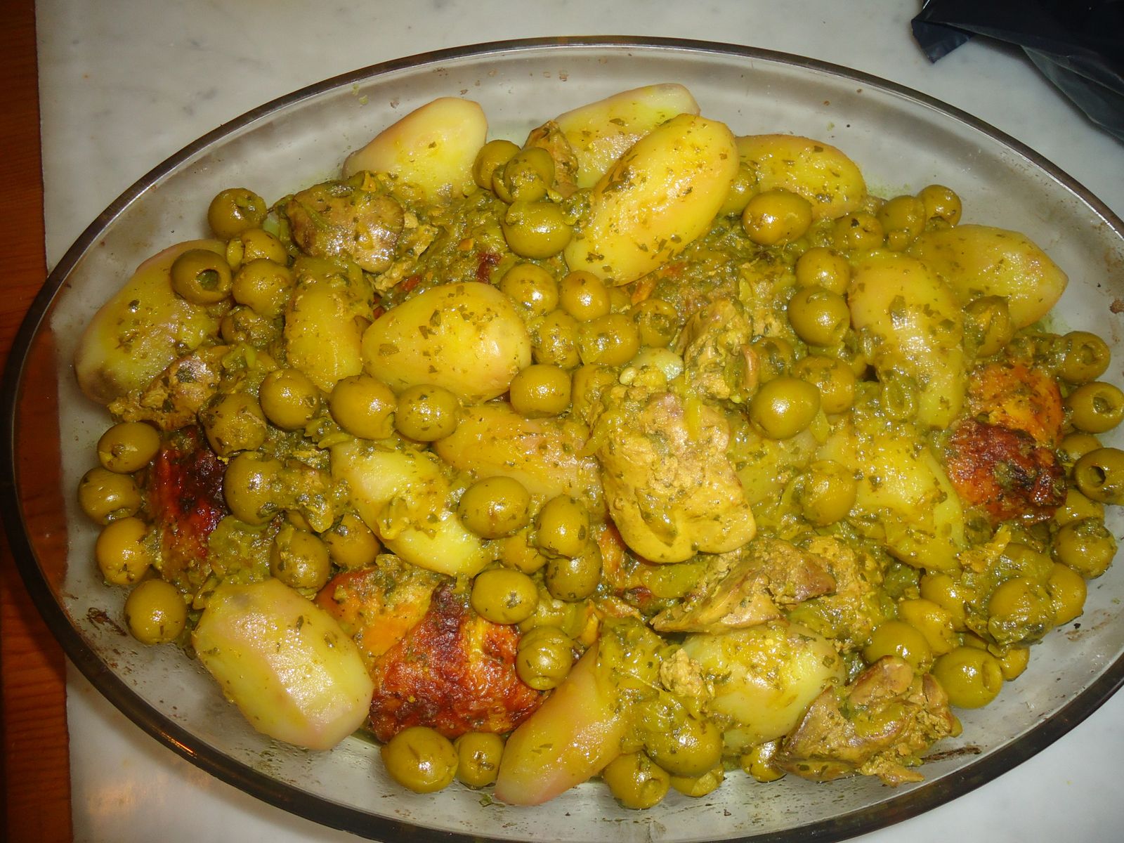 Tajine De Poulet Aux Olives Et Aux Pommes De Terres Cuisine De Aziza