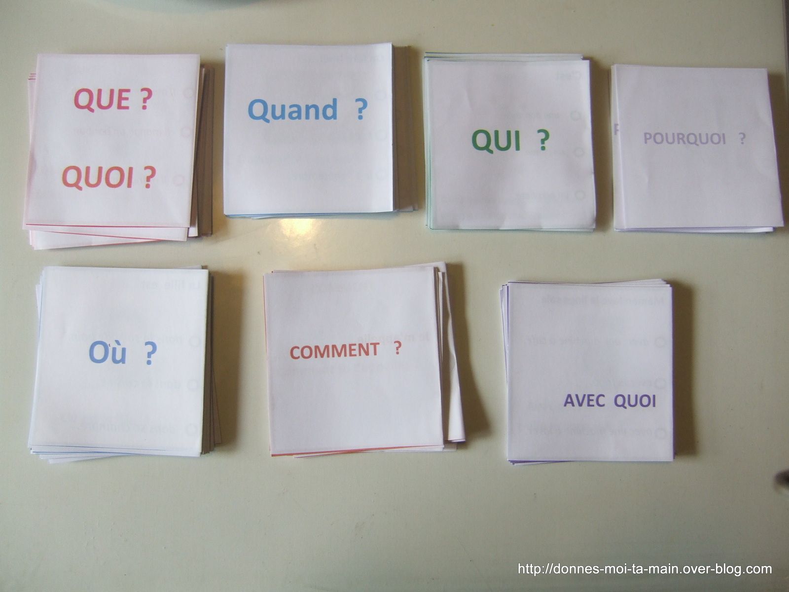 jeu pour apprendre à répondre à des questions et comprendre les mots ...