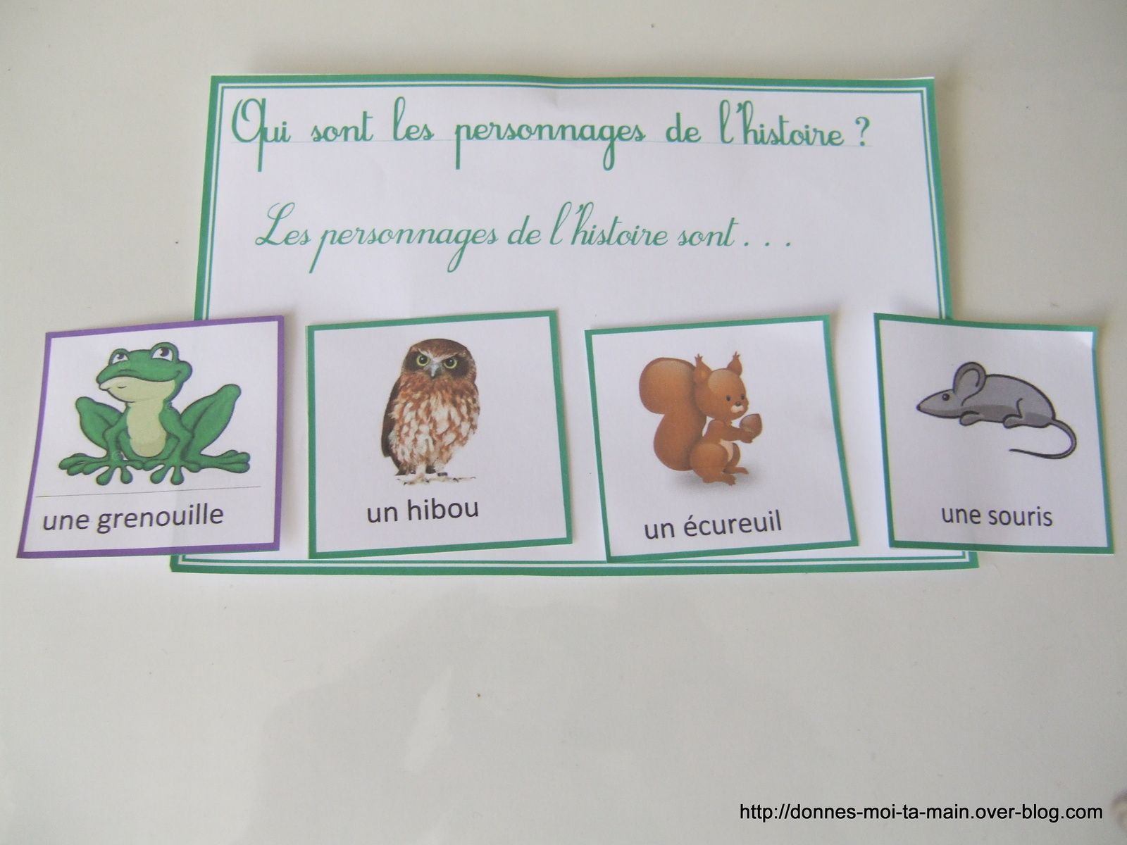 écouter une petite histoire et répondre à des questions avec l'aide de ...