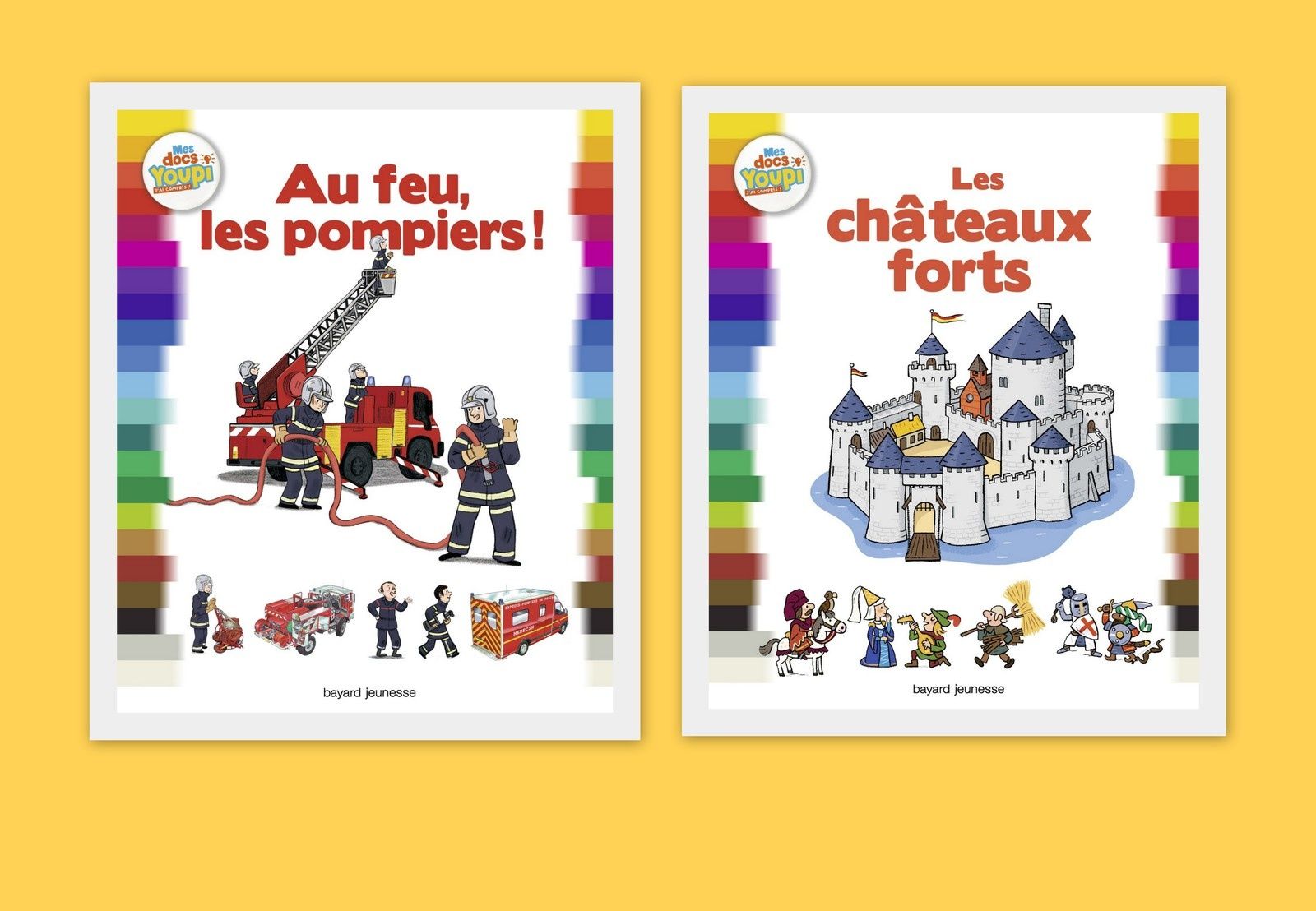 Au feu les pompiers ! et Les châteaux forts. - Jeux Tu Lis