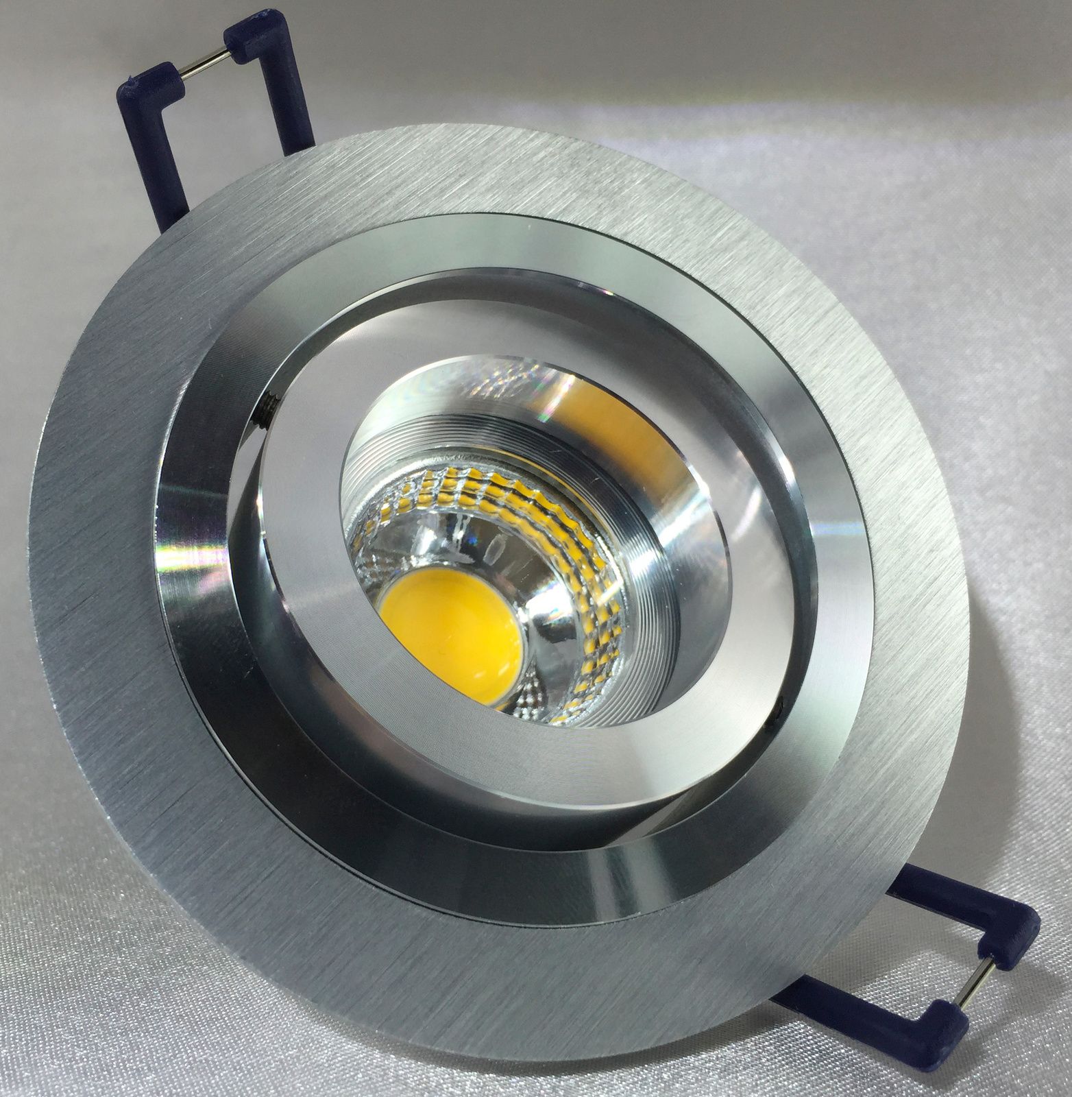 Spot Led Encastrable 5w En Aluminium Brossé Eclaire Led Un