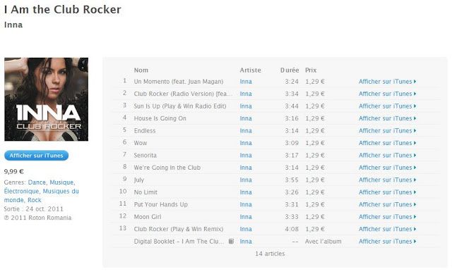 Inna - I Am the Club Rocker (France Edition) [iTunes Plus AAC M4A] - PSXDB - LMEPEM