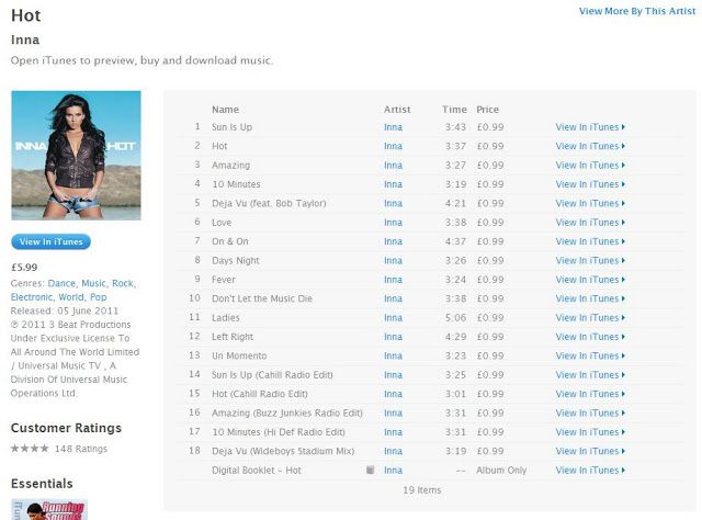 Inna - Hot (UK Edition) [iTunes Plus AAC M4A] - PSXDB - LMEPEM