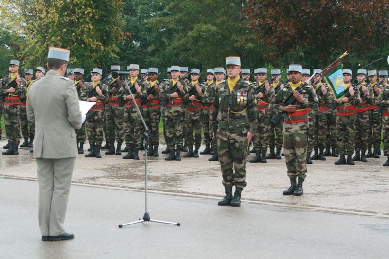Passation de commandement de la 4e compagnie - 1er régiment de tirailleurs Passation de commandement de la 4e compagnie - 1er régiment de tirailleurs