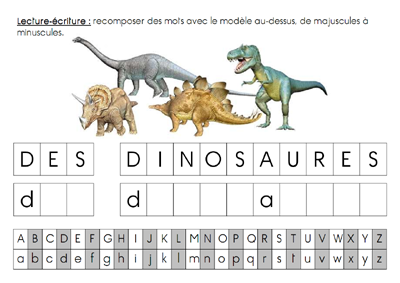 Projet dinosaures - Maîtresse Freinet 33