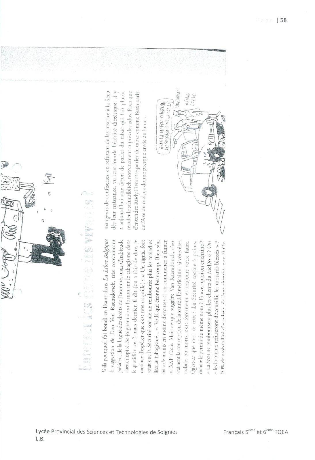 Français - Séquence 4 : Ecrire pour le courrier des lecteurs - 6TQEA ...