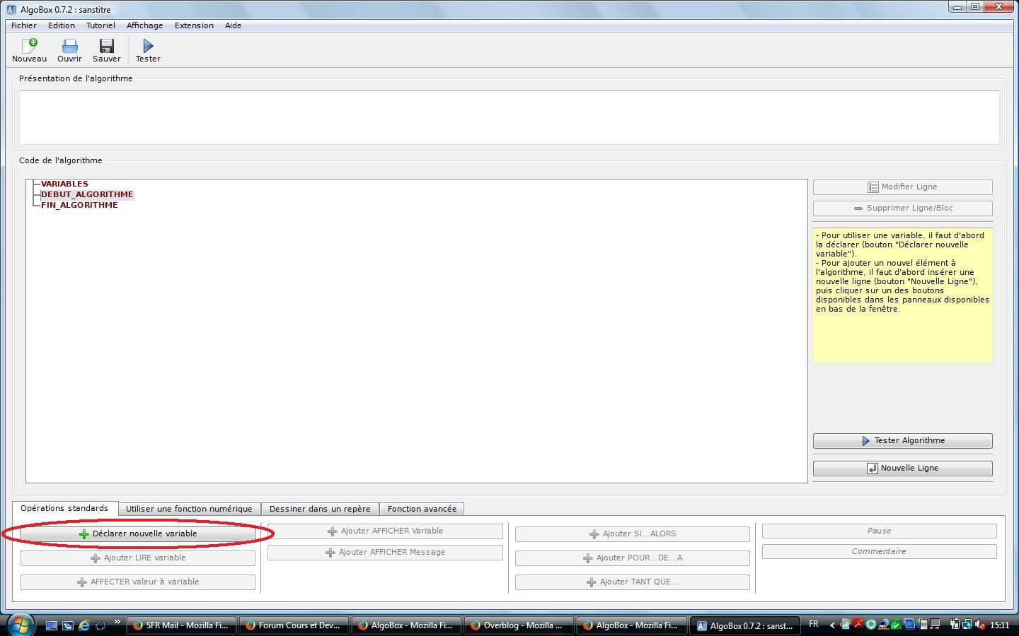 Tuto : initiation algobox - algoblog.over-blog.com Tuto : initiation algobox - algoblog.over-blog.com
