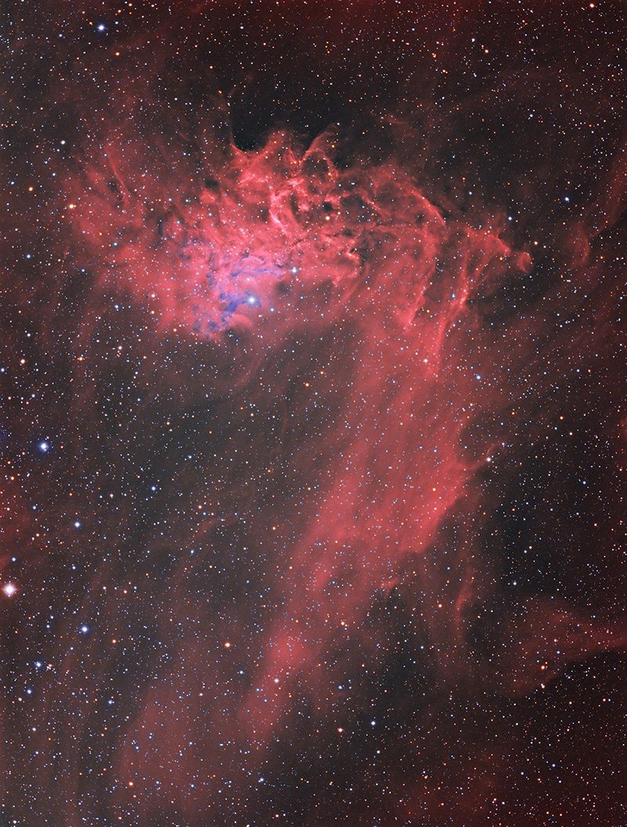 IC 405 ou la nébuleuse de l'étoile flamboyante - Astrophotographie par Thierry Demange