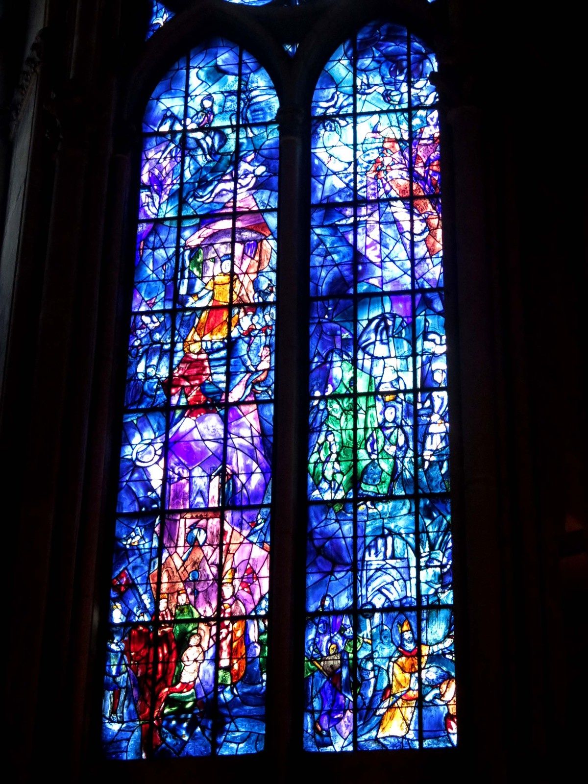 Vitraux Chagall Cathédrale De Reims Arts Des Religions