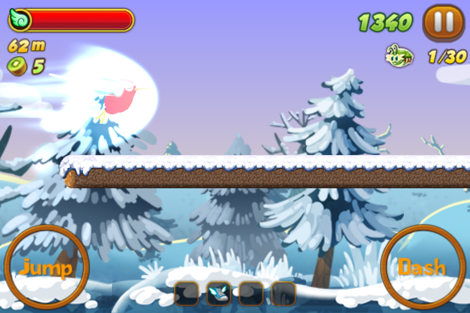 Kiwi Dash : Le kiwi qui mange des kiwis.