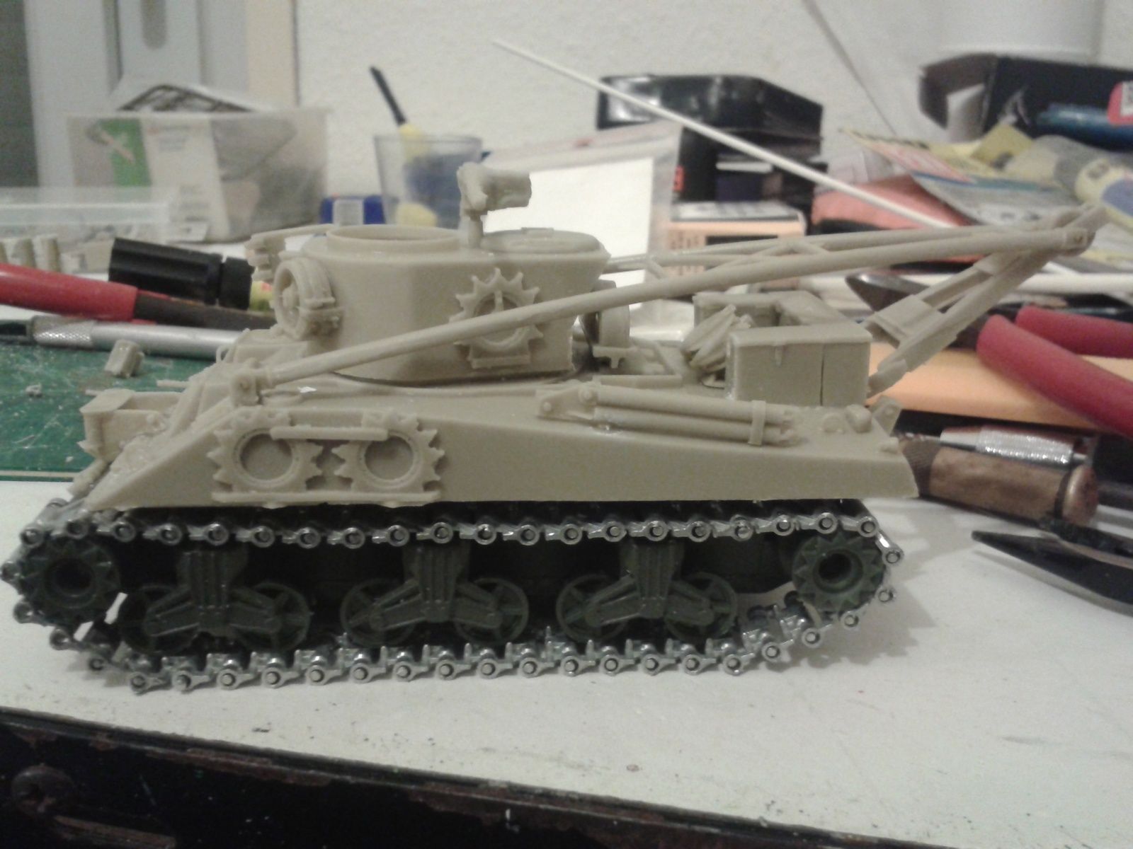 M32 Sherman Arv Figurines Et Vehicules Wwii 1 48 1 50 Solido Verem