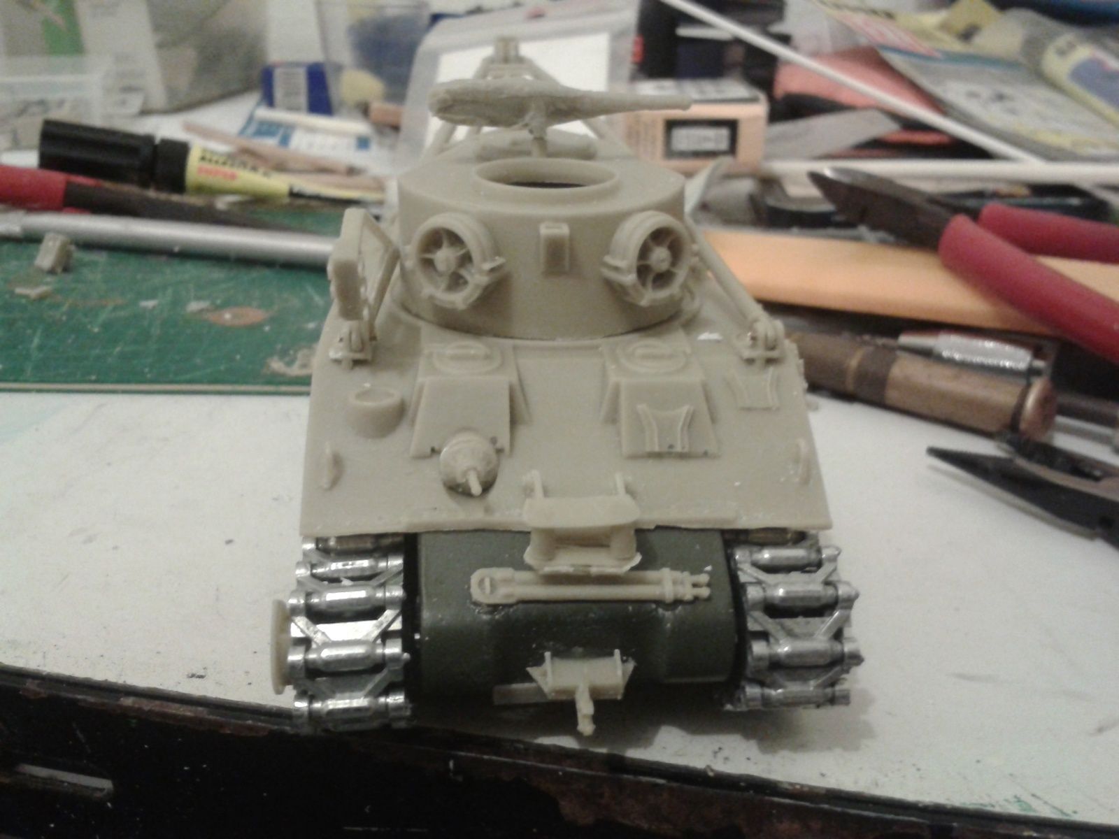 M32 Sherman Arv Figurines Et Vehicules Wwii 1 48 1 50 Solido Verem