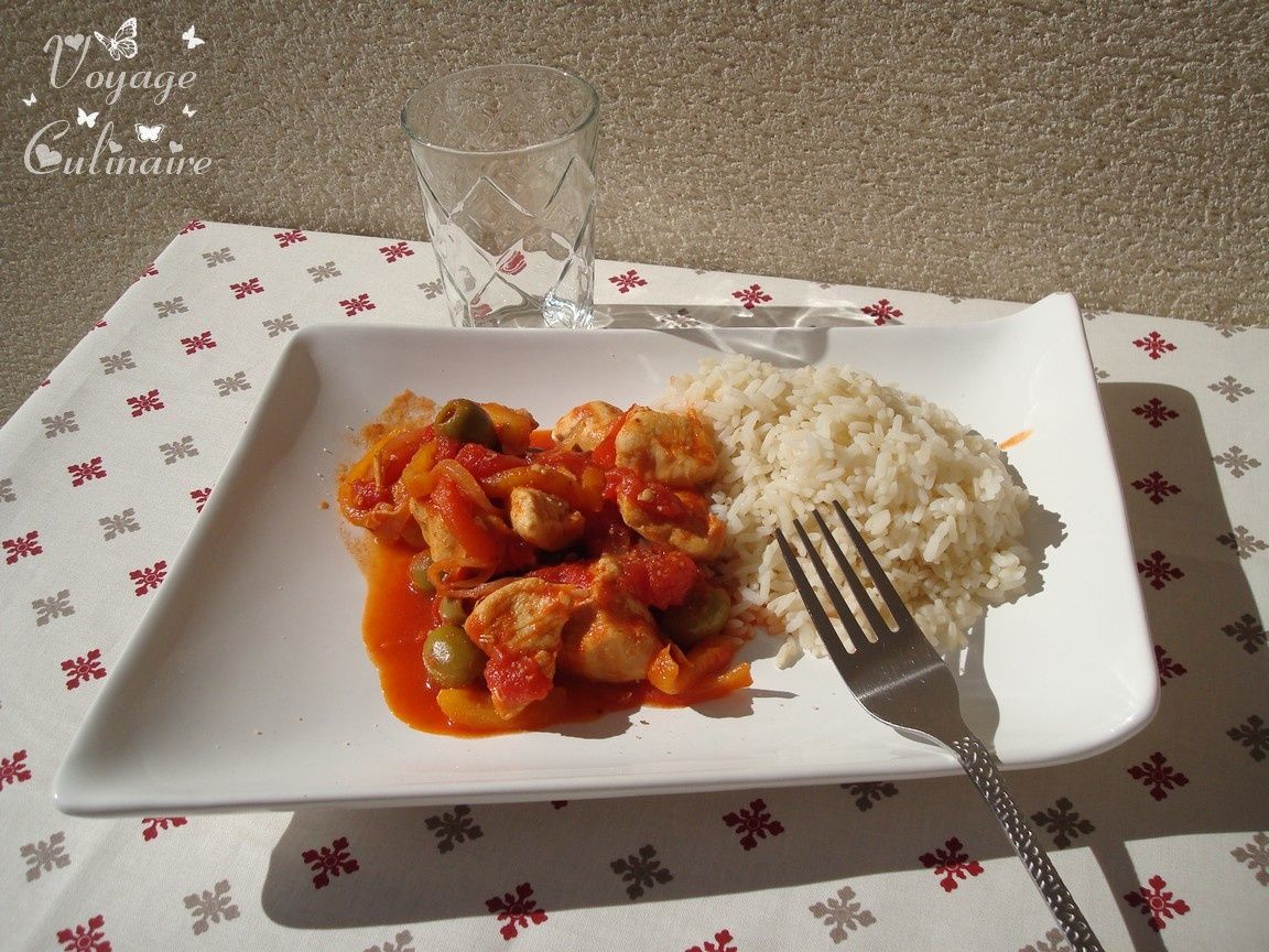 Poulet Aux Poivrons Et Aux Olives Voyage Culinaire Avec Christelle