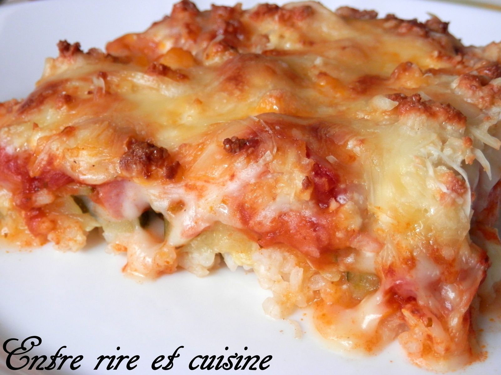 Gratin De Courgettes Au Jambon Et à La Tomate Entre Rire Et Cuisine