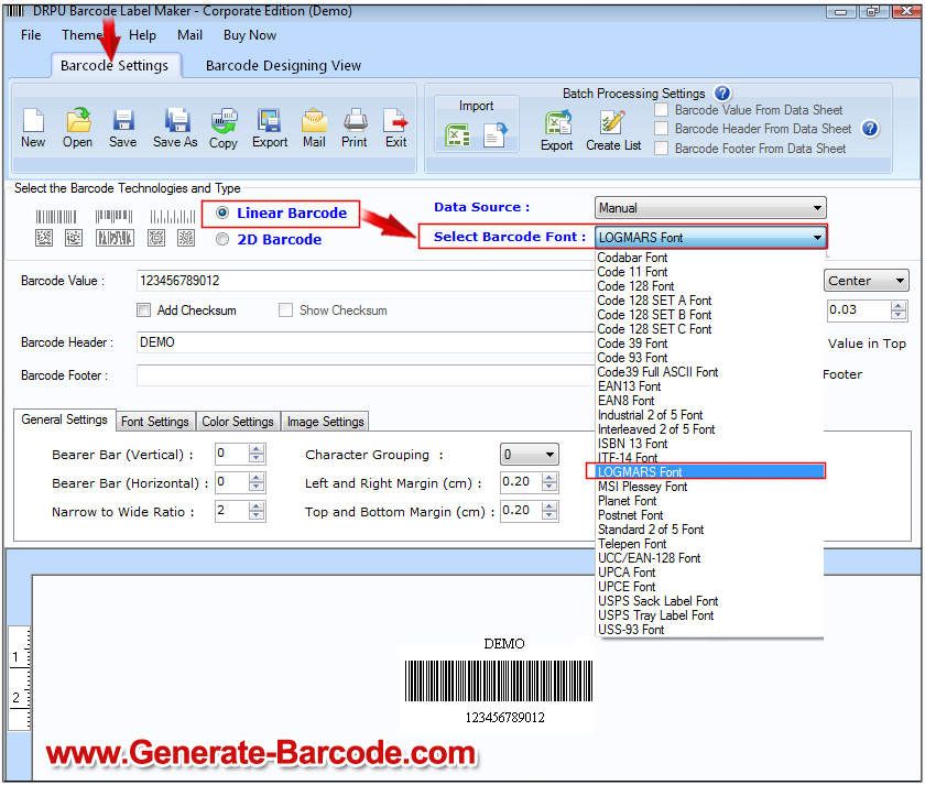 Generate Linear And 2d Barcodes Using Drpu Software Barcode Label