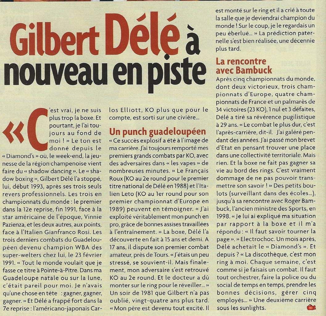 Gilbert Délé à nouveau en piste - boxeanglaisenews2014.over-blog.com