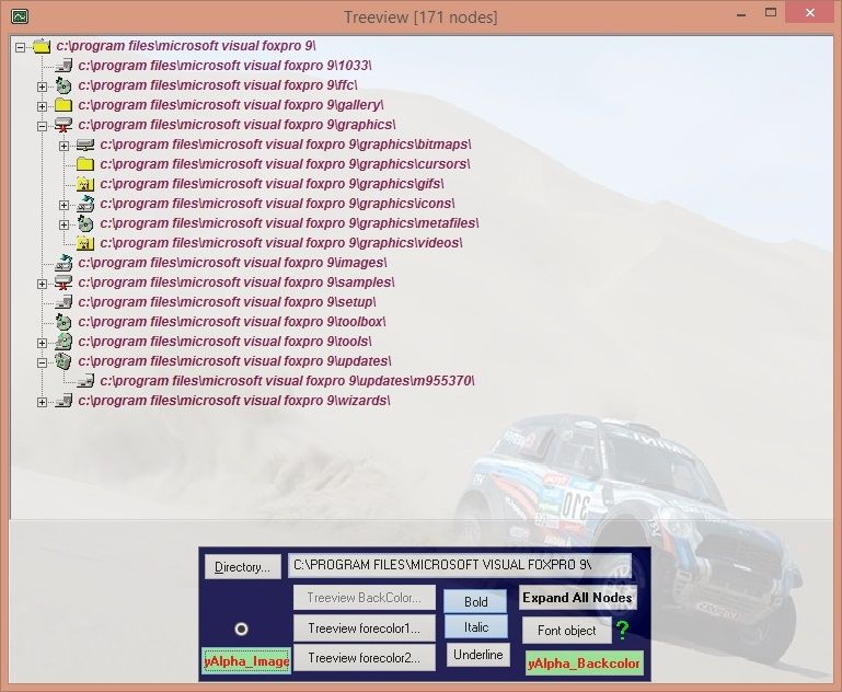 A vfp treeview with background image - Visual Foxpro codes