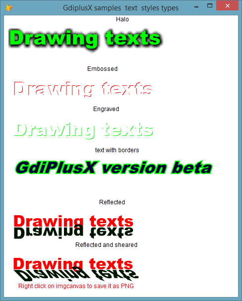 Drawing texts with gdiplusX - Visual Foxpro codes