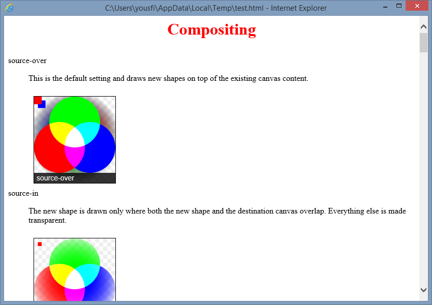 Html5 canvas samples Part4 - Visual Foxpro codes