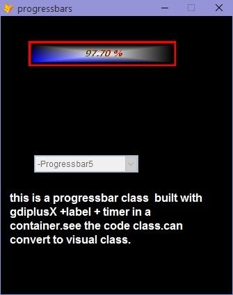 12 progressbars drawn with small images or with gdiplusX - Visual Foxpro codes