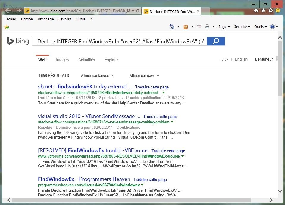 My win32 API Viewer - Visual Foxpro codes