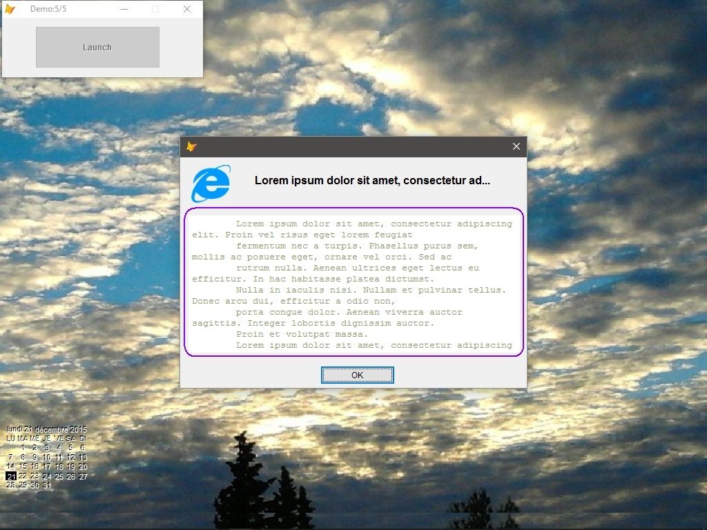 Messagebox with function API and VFP - Visual Foxpro codes