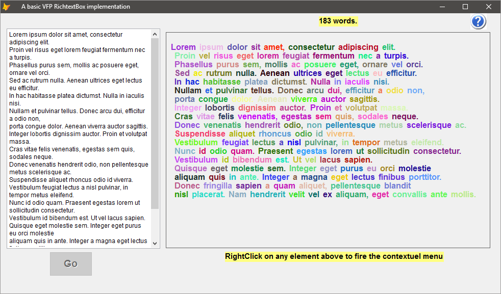 A basic vfp richtextbox implementation - Visual Foxpro codes