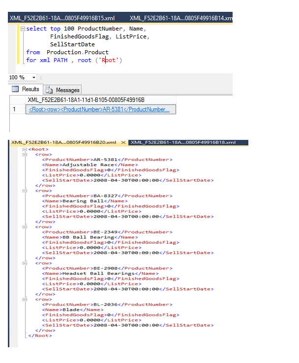 Convert Relational Data To Xml In Sql Server Data Science