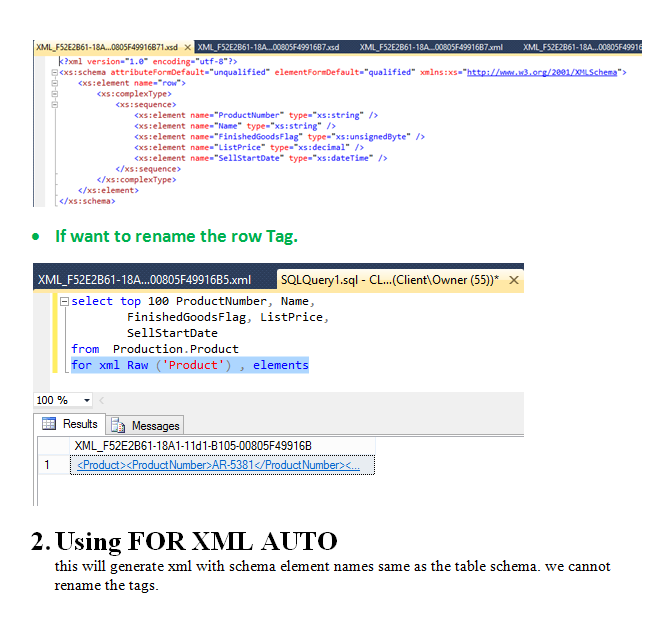 Convert Relational Data To Xml In Sql Server Data Science