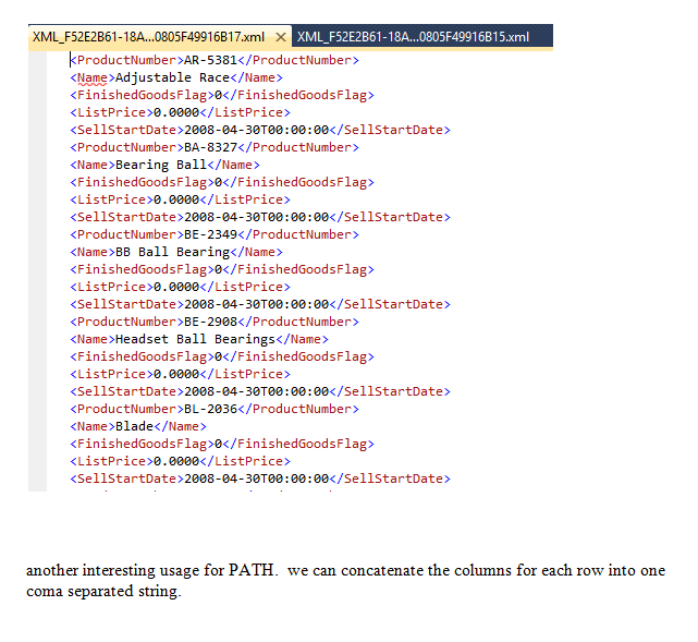 Convert Relational Data To Xml In Sql Server Data Science