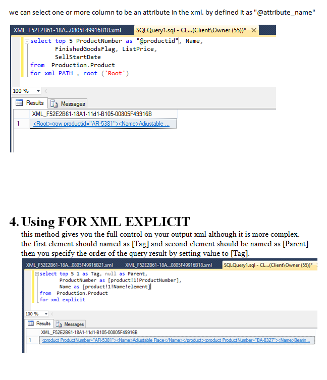 Convert Relational Data To Xml In Sql Server Data Science