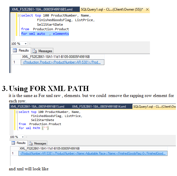 Convert Relational Data To Xml In Sql Server Data Science