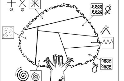 l'arbre roux, vocabulaire spatial sur quadrillage - école maternelle Gellow
