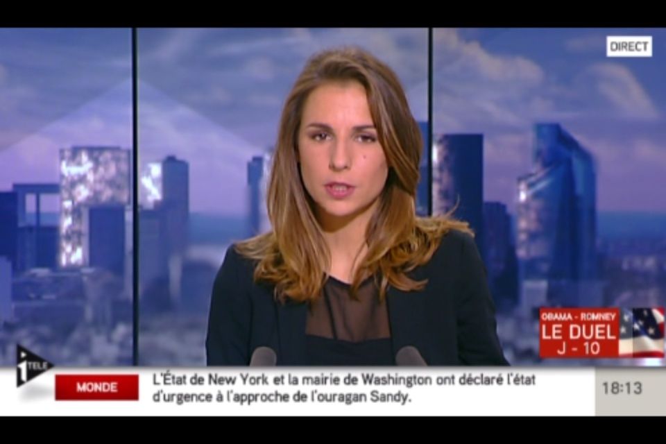 [2012 10 27] ALICE DARFEUILLE - I>TELE - L'EDITION PERMANENTE @18H30 ...