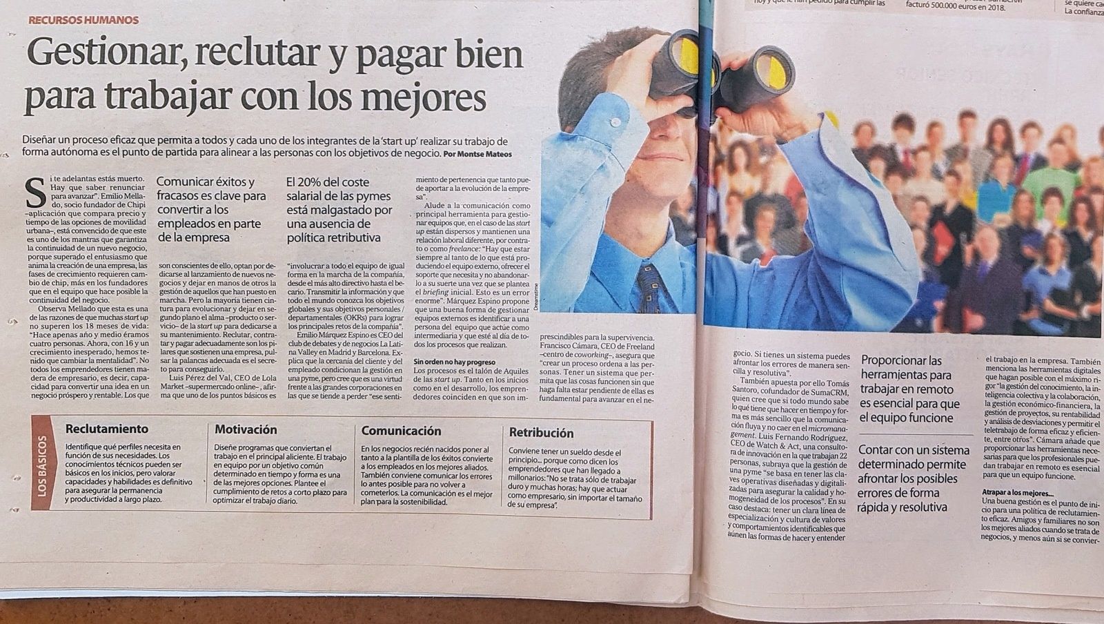 Gestionar, reclutar y pagar bien para trabajar con los mejores - Emilio ...