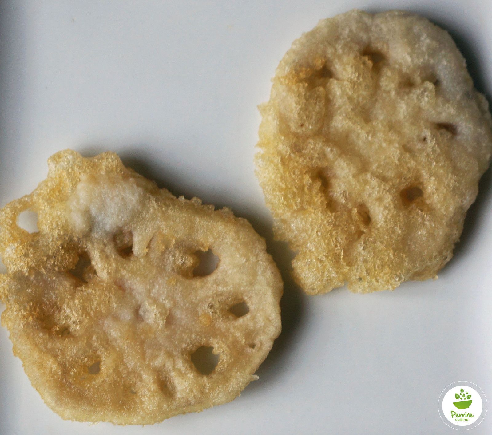 Tempuras de racines de lotus - Perrine cuisine