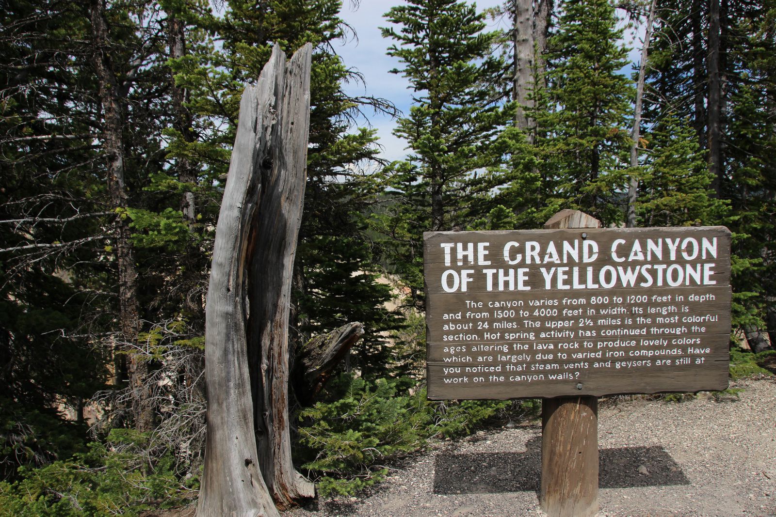 Yellowstone National Park - Les expériences de Tonksounette