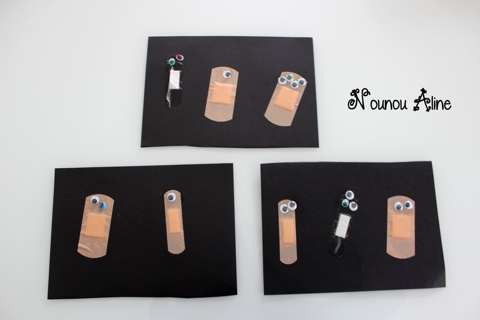 Des petits monstres en sparadrap ! - Nounou Aline