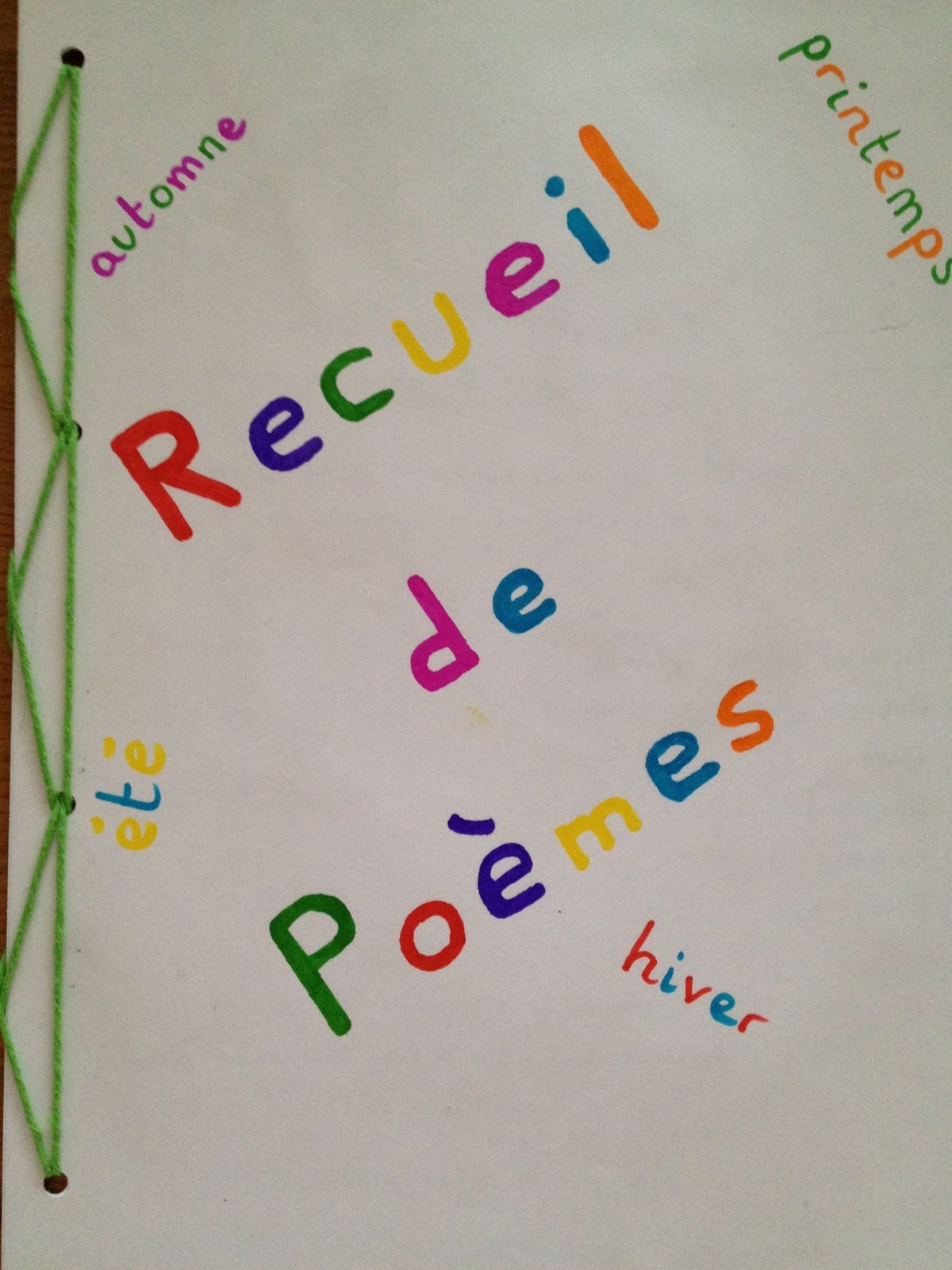 Recueils de poèmes des 4èmes - Le français aux Rives du Léman