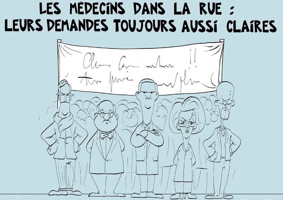 Les médecins dans la rue. Leurs demandes toujours aussi claires ...