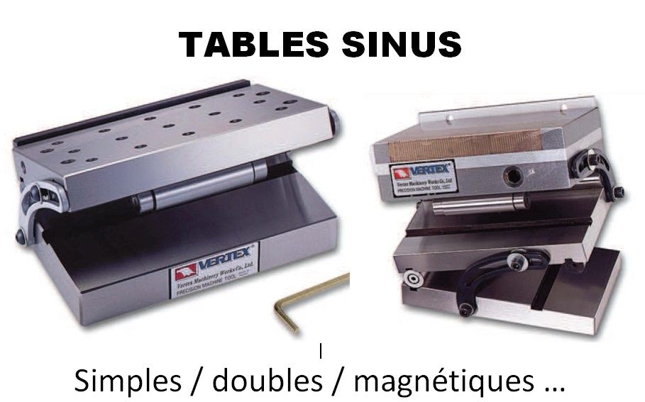 TABLE SINUS - VISU - VISUALISATION des Machines-Outils
