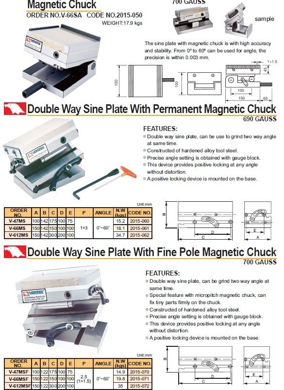 TABLE SINUS - VISU - VISUALISATION des Machines-Outils