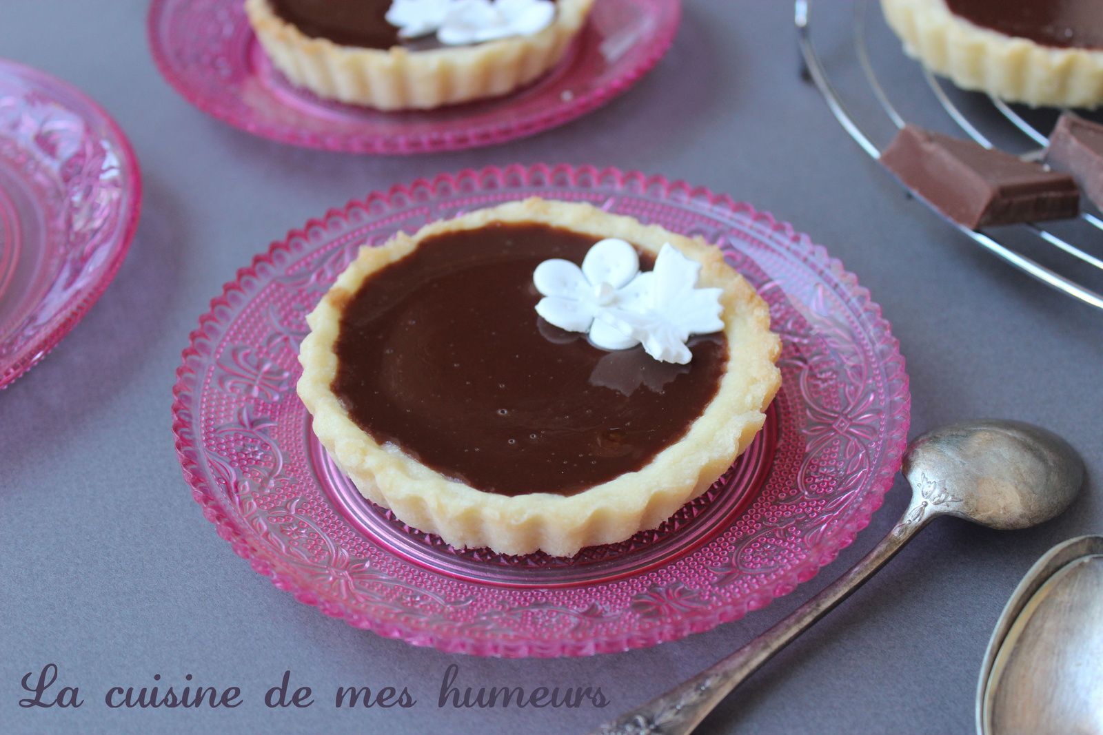 Tartelettes au chocolat au lait - La cuisine de mes humeurs!