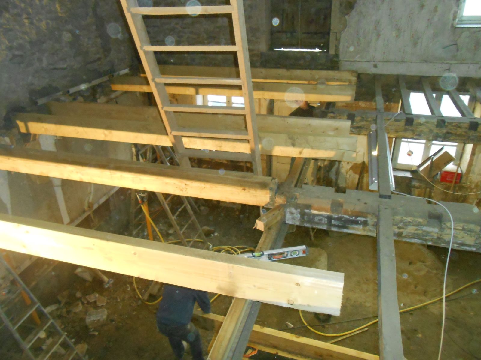 Le 02/02/13 : Pose des Madriers. - Travaux, Rénovations et ...