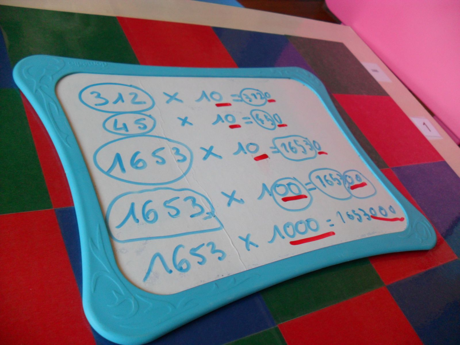 Multiplication par 10, 100, 1000 - Les Ateliers de Cathy