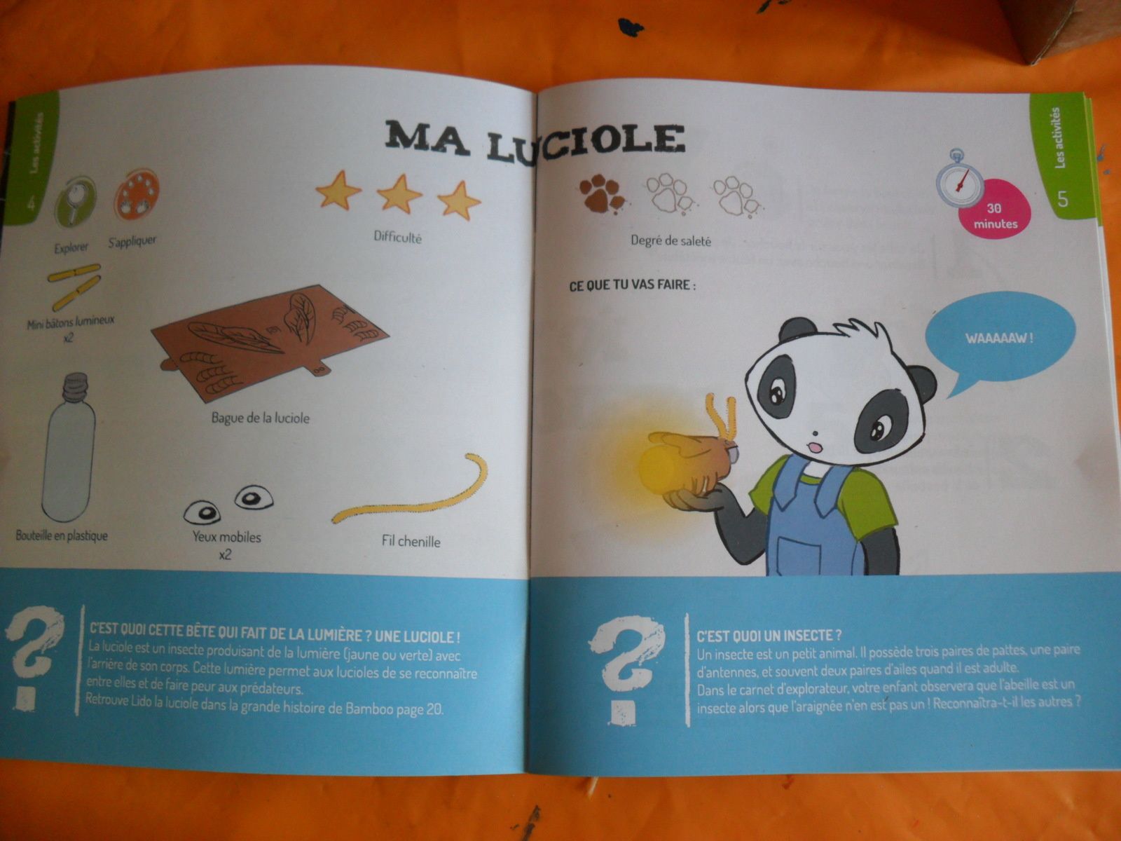 La luciole de Pandacraft - Les Ateliers de Cathy