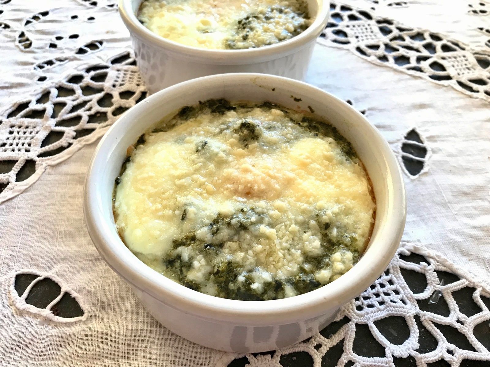 Gratin d'épinards aux oeufs - La Friandine