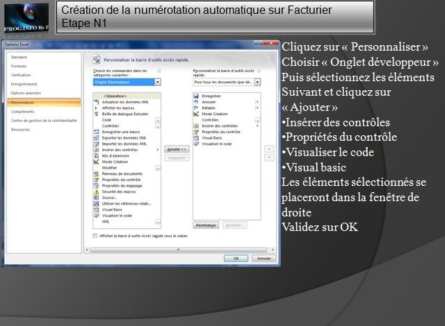 Excel: Numerotation Automatique - prog.infobyfc.overblog.com
