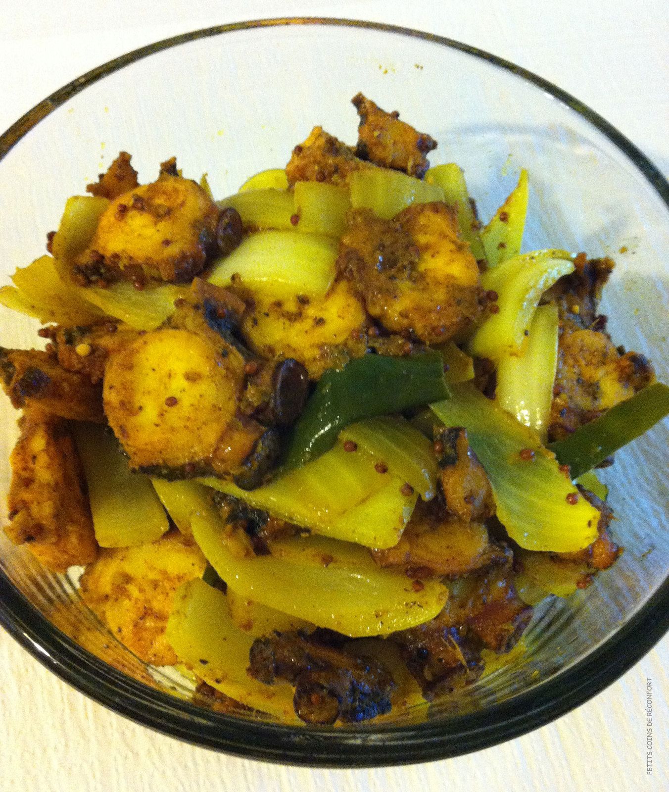 Vindaye ourite (pieuvre) mauricien - Petits coins de réconfort